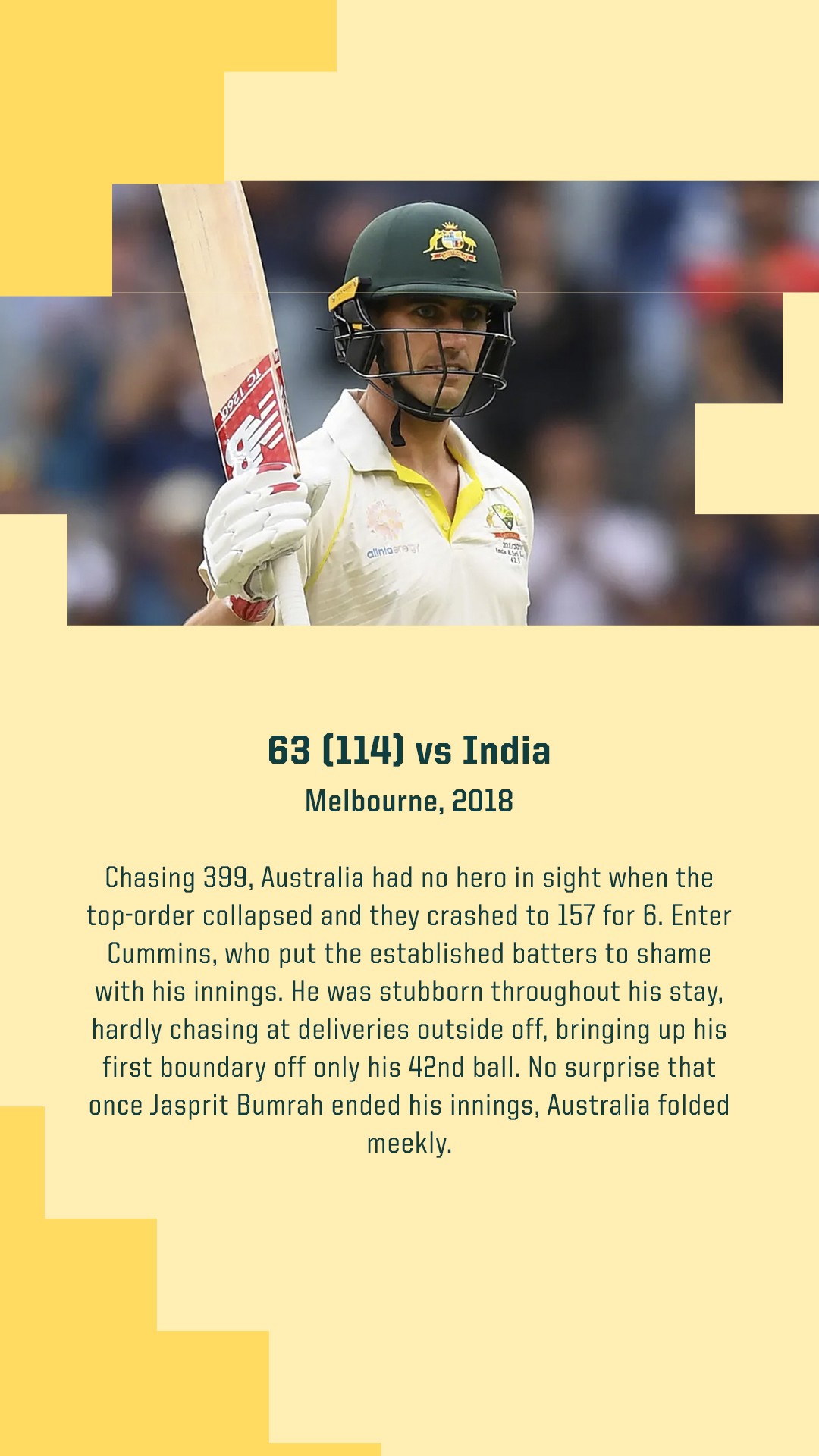 Pat Cummins. Captain. Leader. Legend. FInisher?