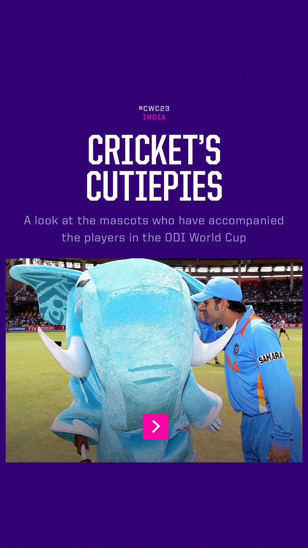 Cricket's cutiepies - A look at the World Cup mascots over the years